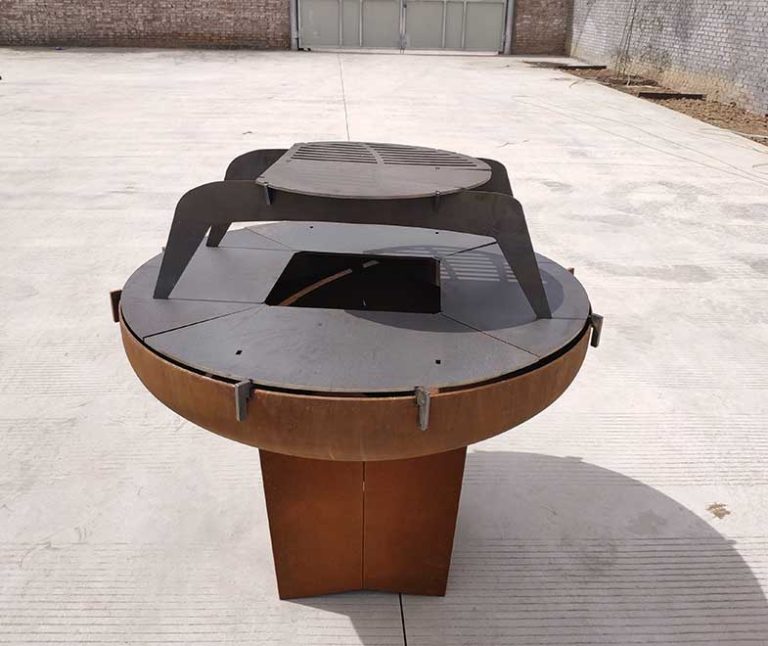 Modern Corten Steel BBQ Grill Design - A Fusion of Aesthetics and ...