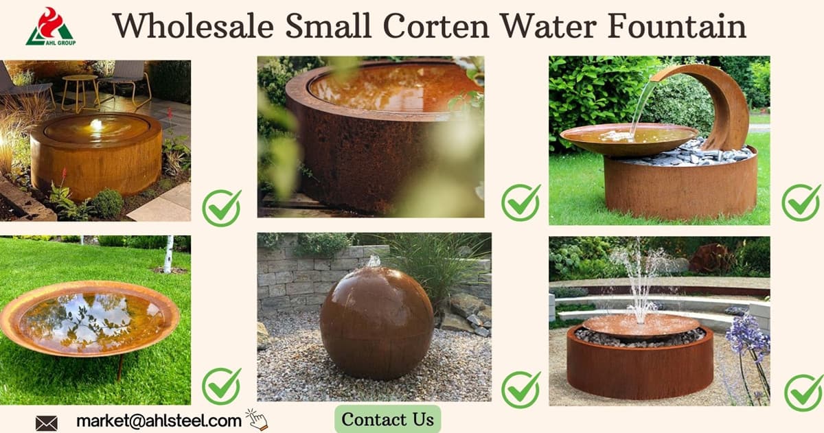 How to Use Corten Steel Water Features in Any Size Garden Design?